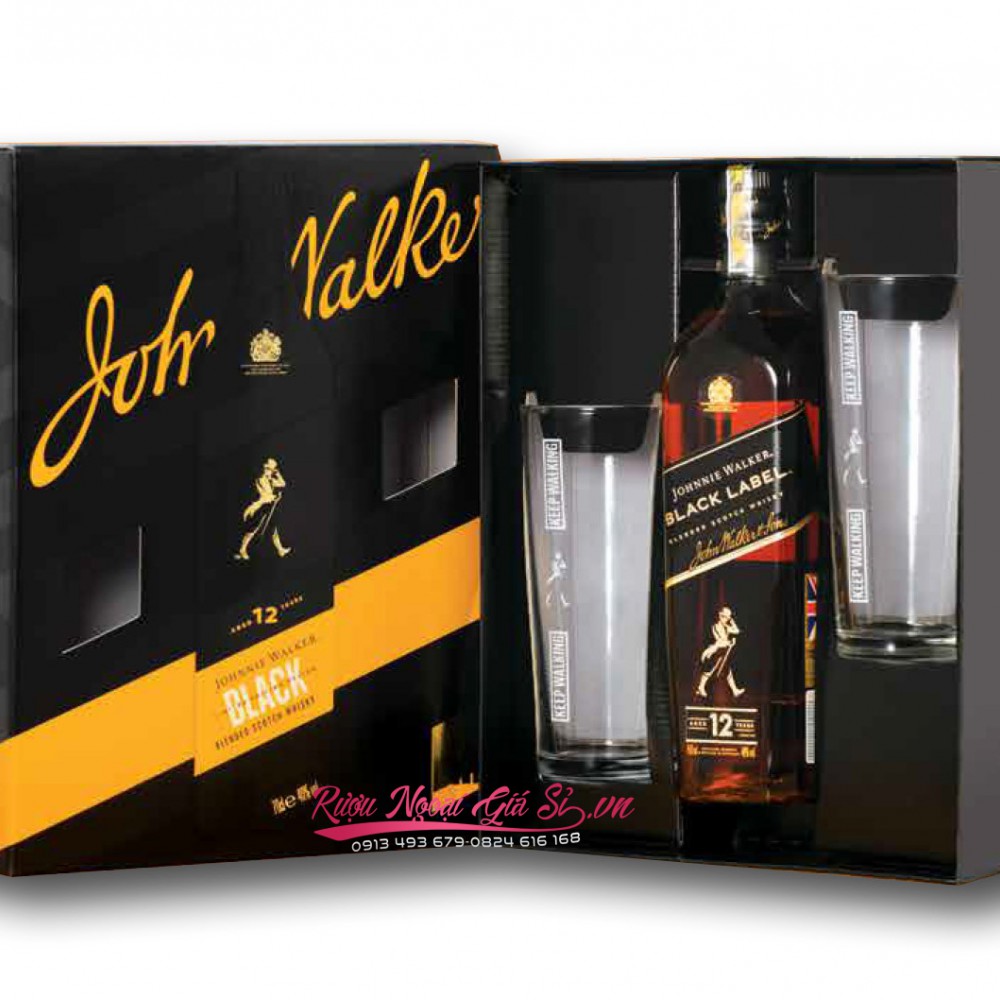 Johnnie Walker Black Label Hộp Quà Tết 2023 | Phân phối Rượu Ngoại