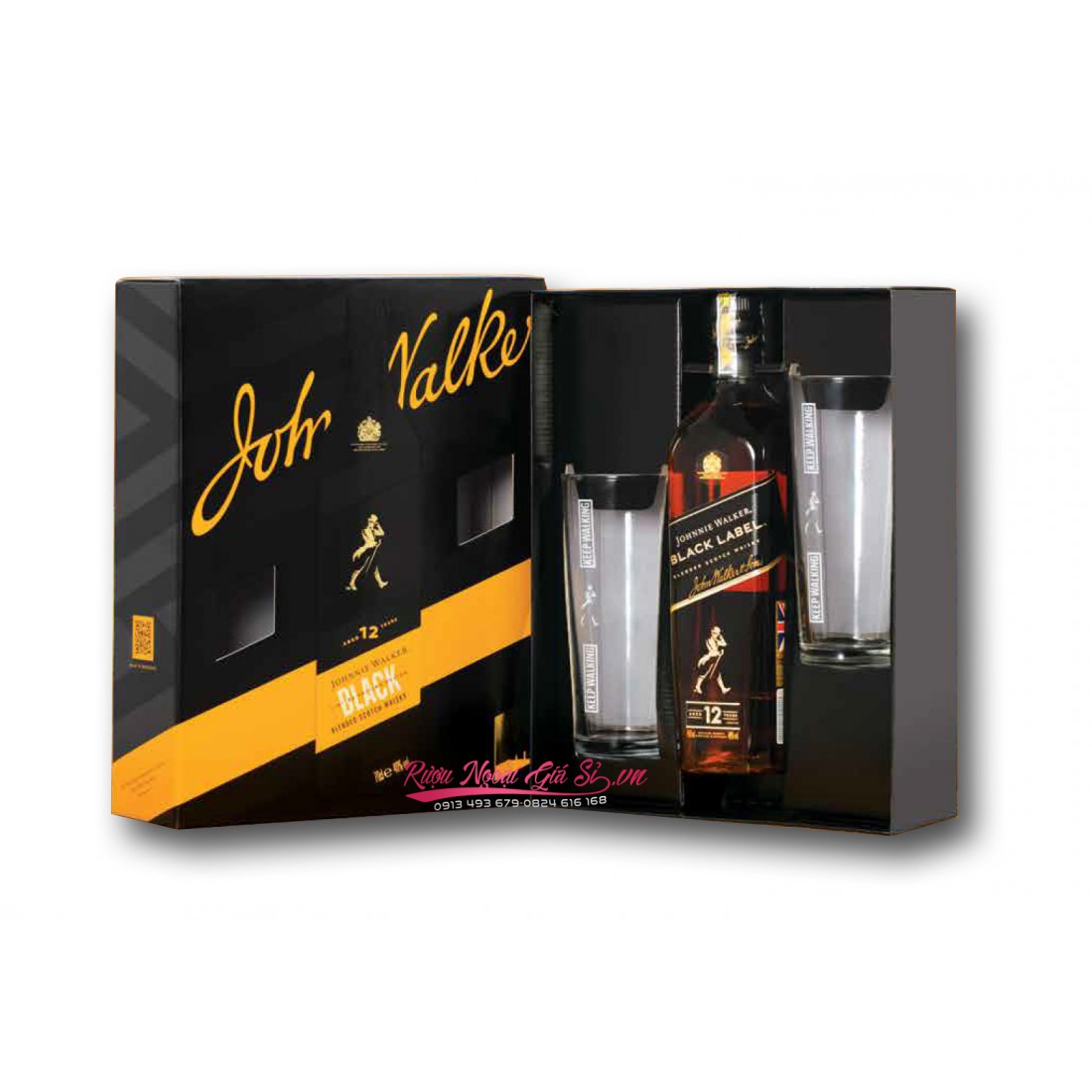 Johnnie Walker Black Label Hộp Quà Tết 2023 | Phân phối Rượu Ngoại