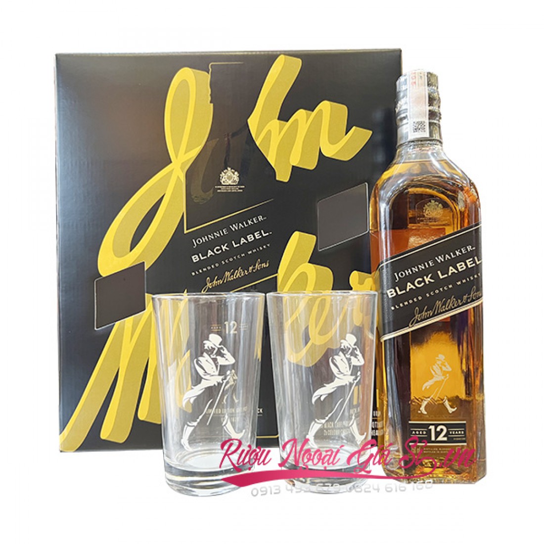 Johnnie Walker Black Label Hộp Quà Tết 2024 | Phân phối Rượu Ngoại