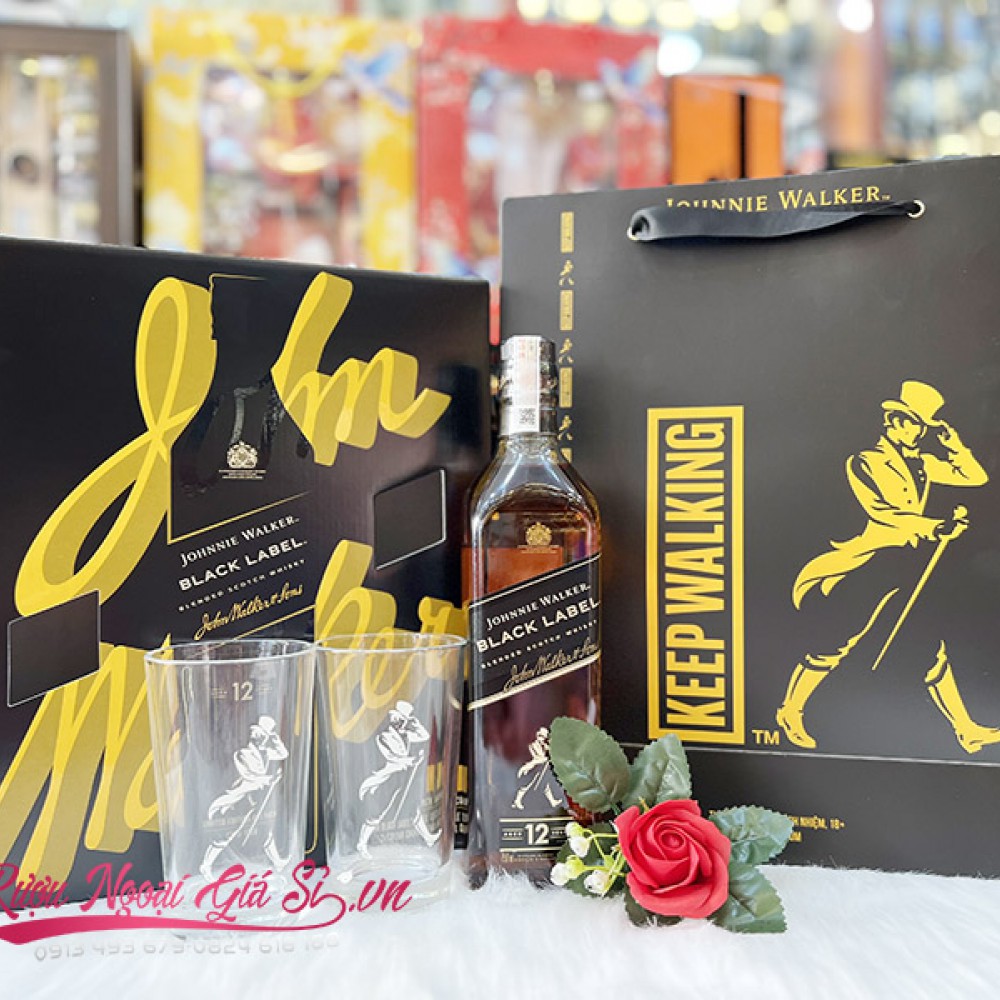 Johnnie Walker Black Label Hộp Quà Tết 2024 | Phân phối Rượu Ngoại
