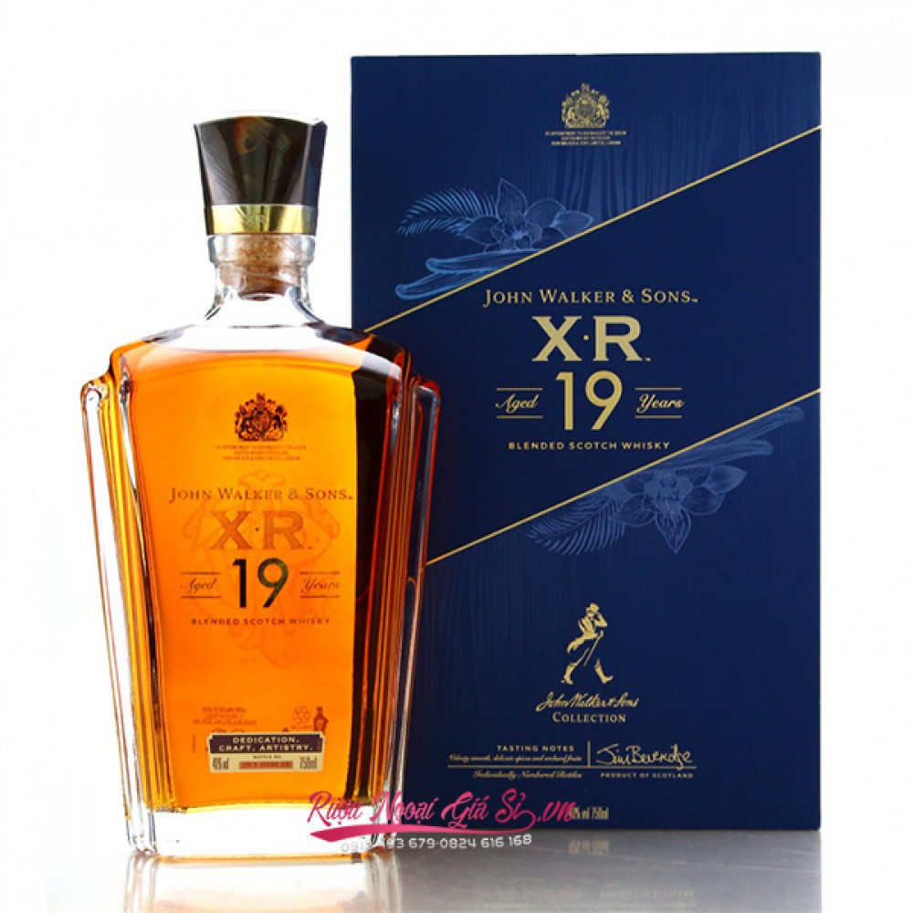 Johnnie Walker & Sons XR 19 Năm | Rượu Ngoại Giá Sỉ